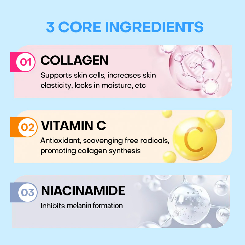 9 Young Basic Hydrolyzed Collagen Peptide 38mg+Vitamin C+Niacin for ...
