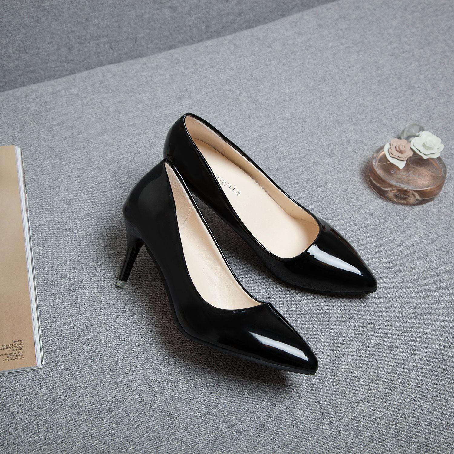 Size 34-40 High Heels Women's Pointed New Work Shoes Shallow Mouth ...