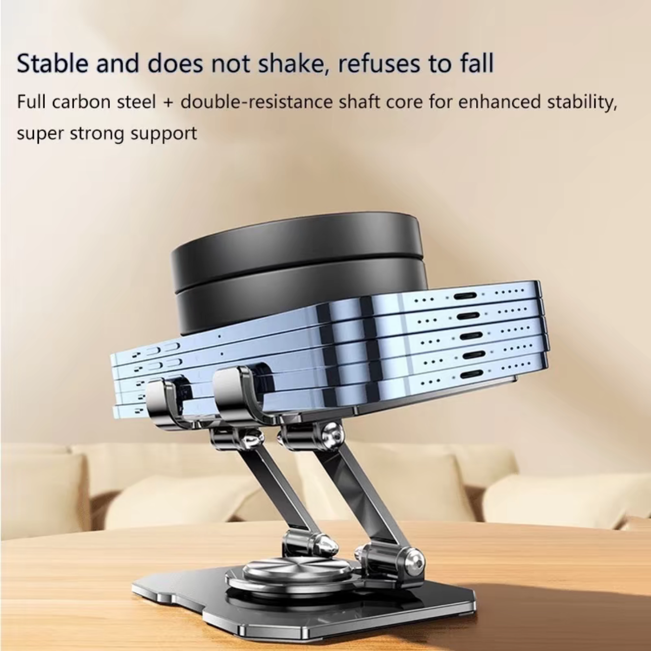 360° Rotating Laptop Stand Foldable HeightAdjustable Tablet Stand 10-17 ...