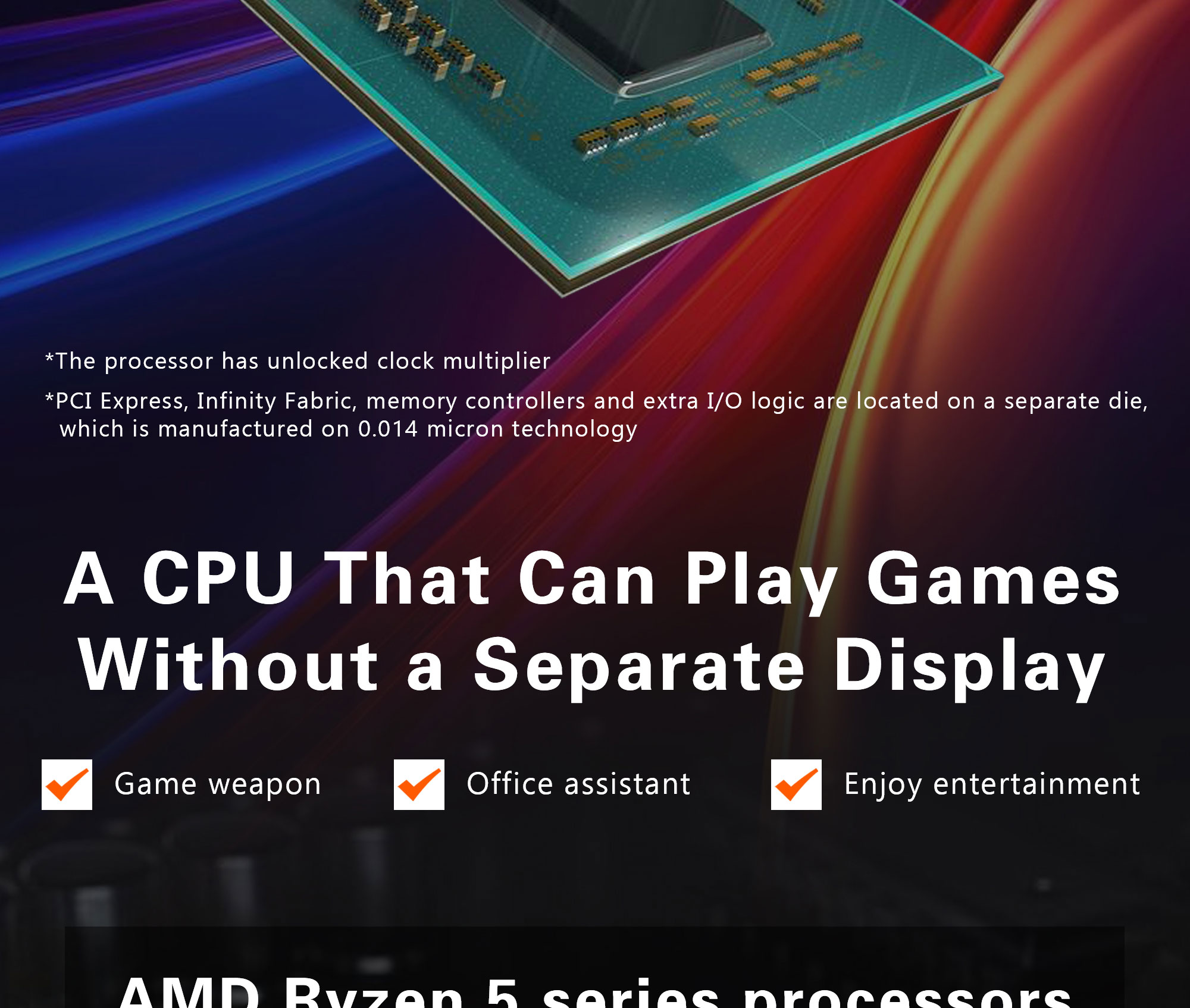 AMD Ryzen5 5500/5600/5600GT Desktop Processor CPU AM4 Socket Tray Type ...