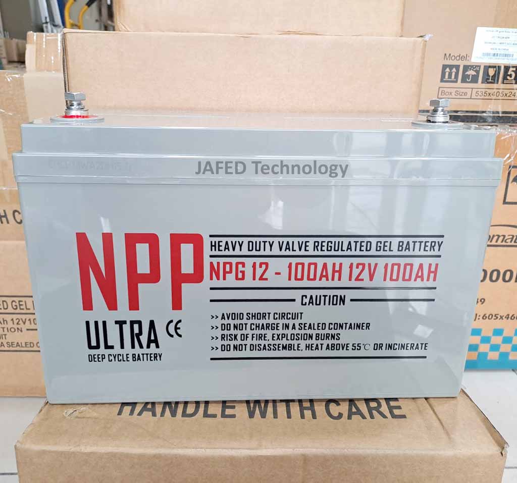 NPP 100AH 12V Gel Deep Cycle Lead Acid Rechargeable Maintenance Free ...