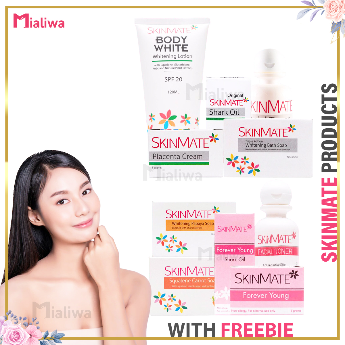 SkinMate Shark Oil, Placenta Cream Forever Young Facial Oil, Facial ...