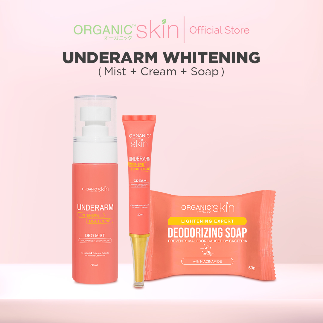Organic Skin Japan Deodorant Mist, Underarm Cream, and Deodorizing Soap ...