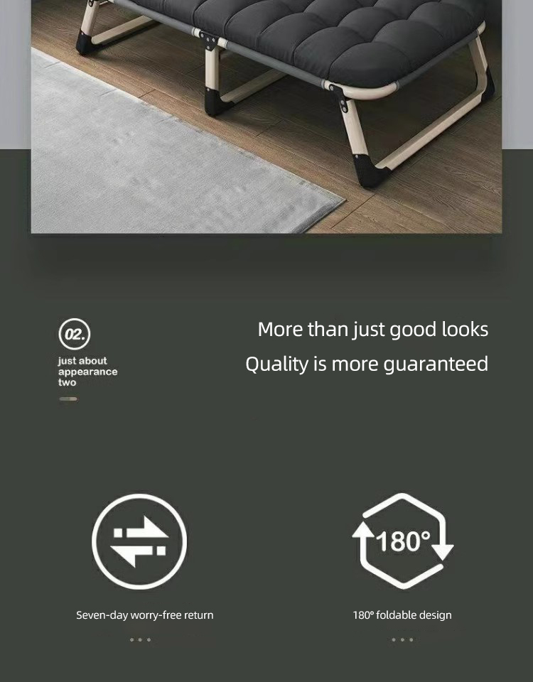 Folding bed Portable family nap bed office recliner lunch break bed nap ...