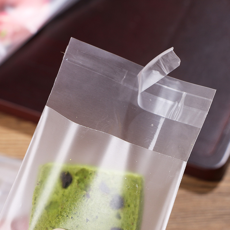 100pcs Frosted Cookie Candy Pouch Self Adhesive Cookies Packaging ...