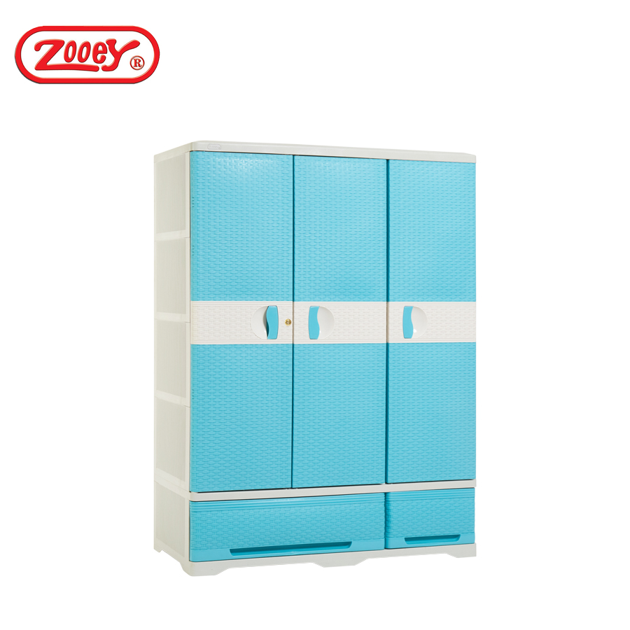 Zooey Grand Rattan Wardrobe Cabinet For Clothes Wardrobe Clothes Organizer Stock No. GRR-2009 ...