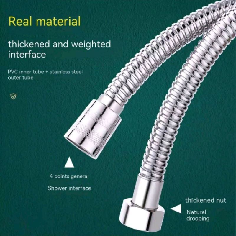 STAINLESS Shower Hose High Pressure Explosion-Proof Shower Hose High ...