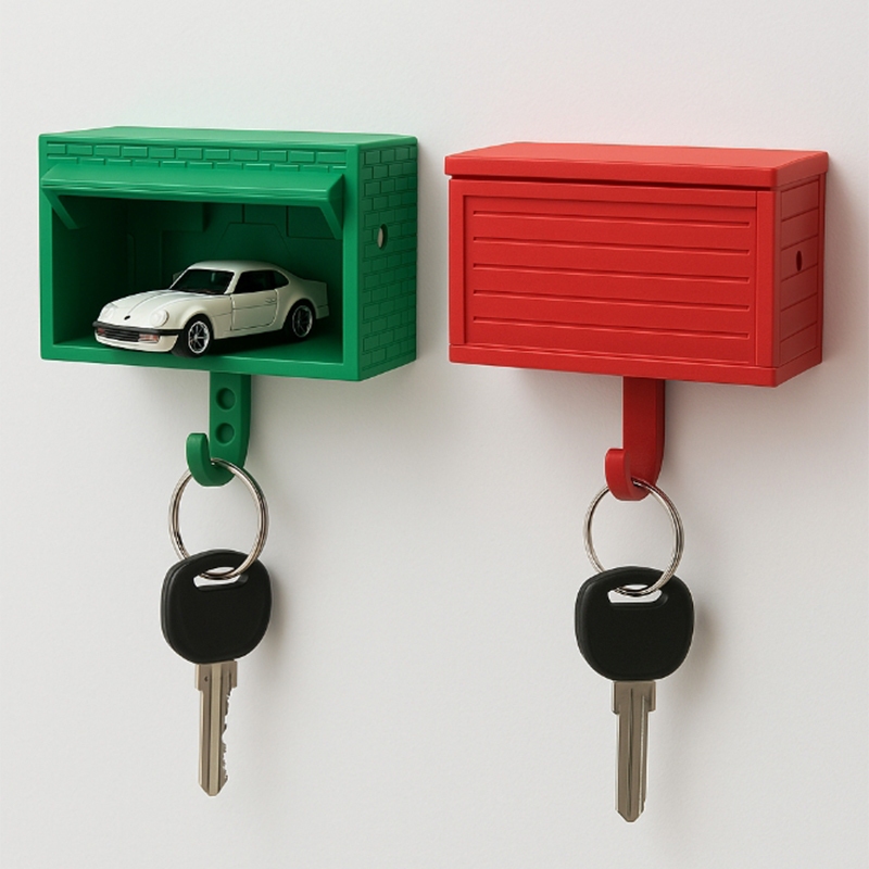 key storage box 3D printed self-adhesive garage keychain with door ...