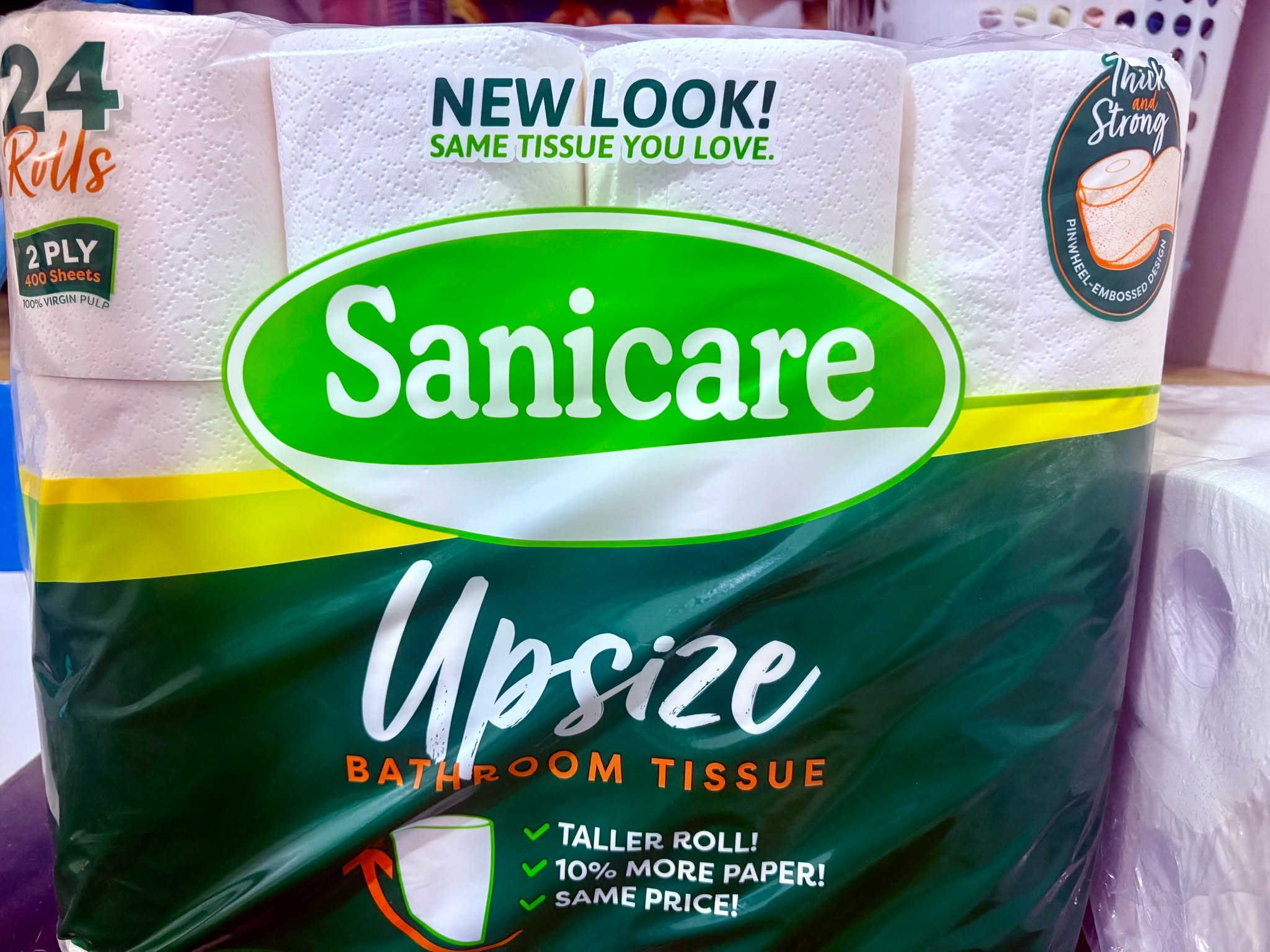 Sanicare Upsize Bathroom Tissue 24 Rolls 2-PLY | Shopee Philippines