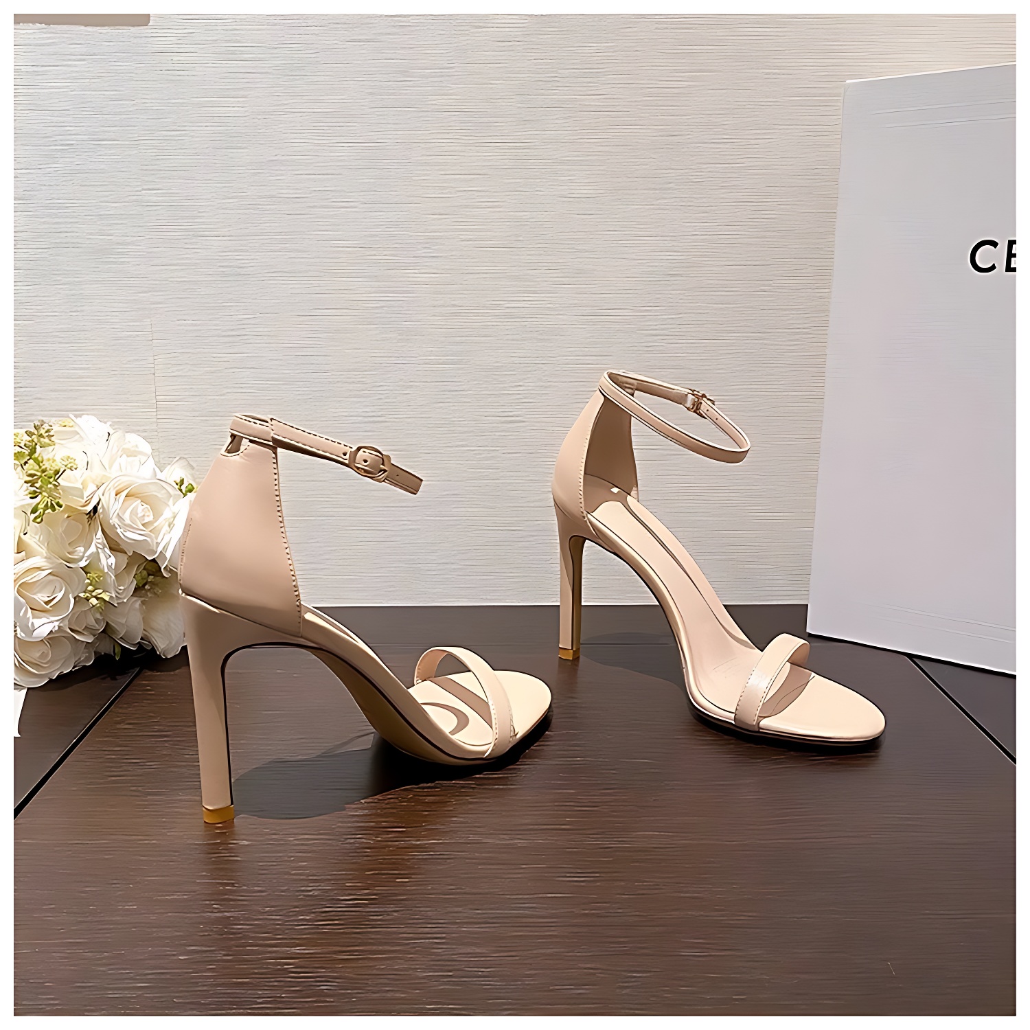 9cm Stilettos Pointed Black Pageant Heels Elegant High Heel Sandals for ...