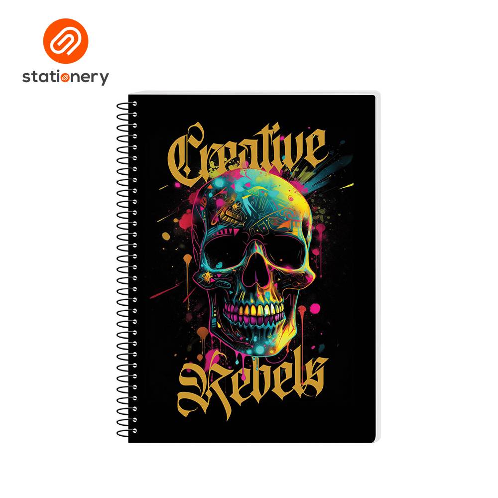 Advance Spring Leaf Spiral Notebook Black Collection Pack of 5 | Shopee ...