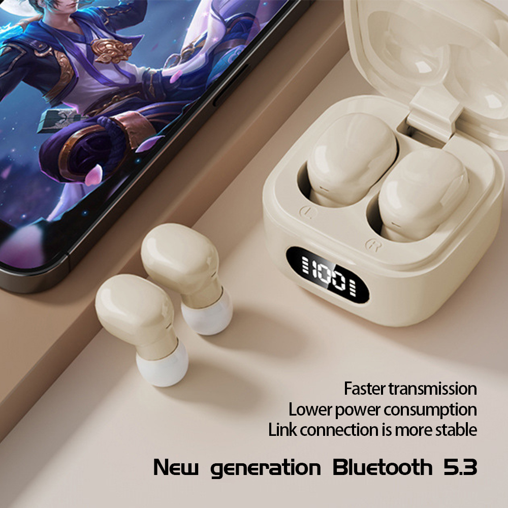 Invisible Sleep Wireless Earphone TWS Bluetooth Hidden Earbuds IPX7 ...