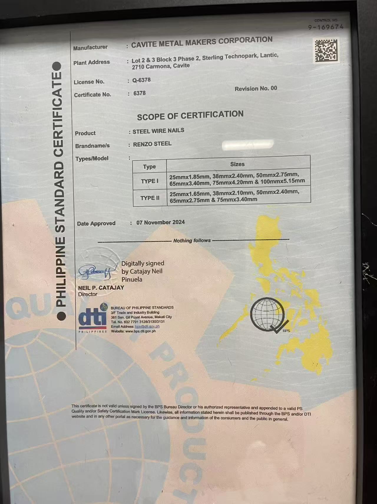 Common Nail/PAKO Per Box All Sizes 24-25kilos per box (Locally made ...