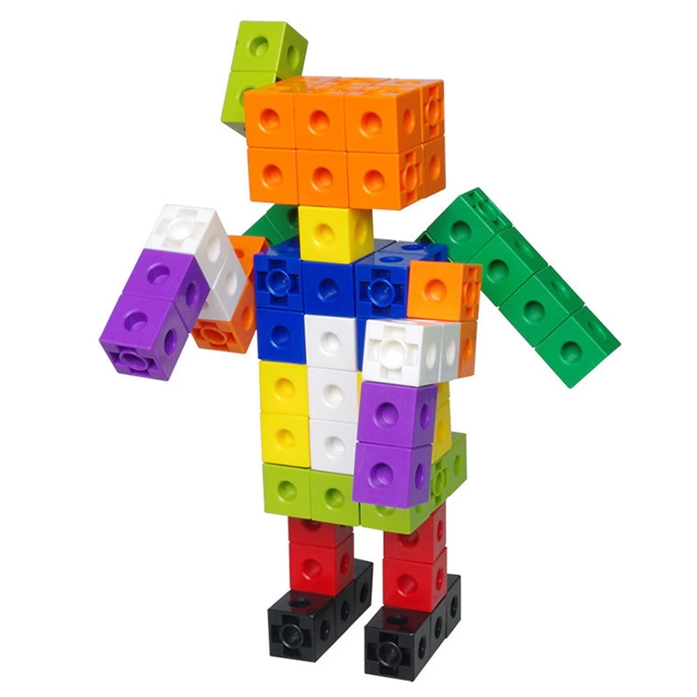 100pcs 2CM Math Linking Cubes Blocks Snap Cube Links Numberblocks Cubes ...