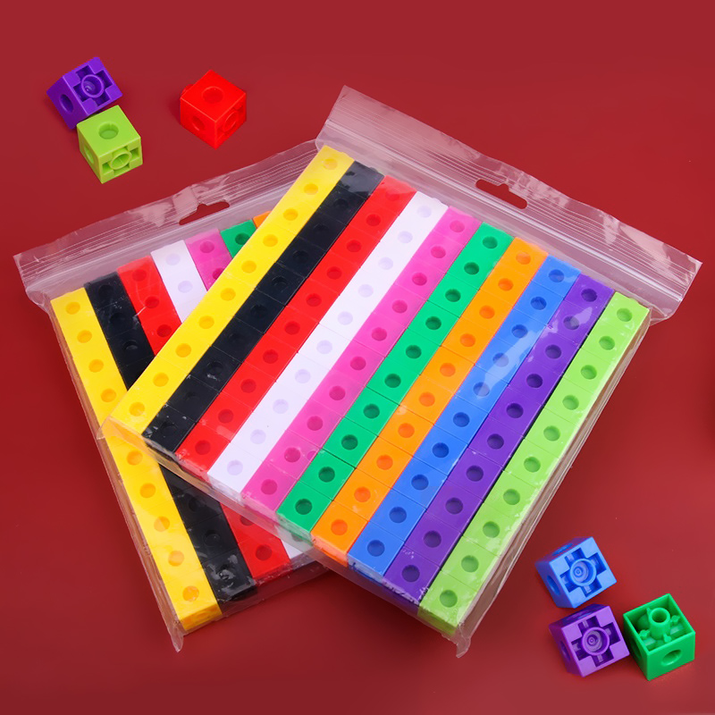 100pcs 2CM Math Linking Cubes Blocks Snap Cube Links Numberblocks Cubes ...