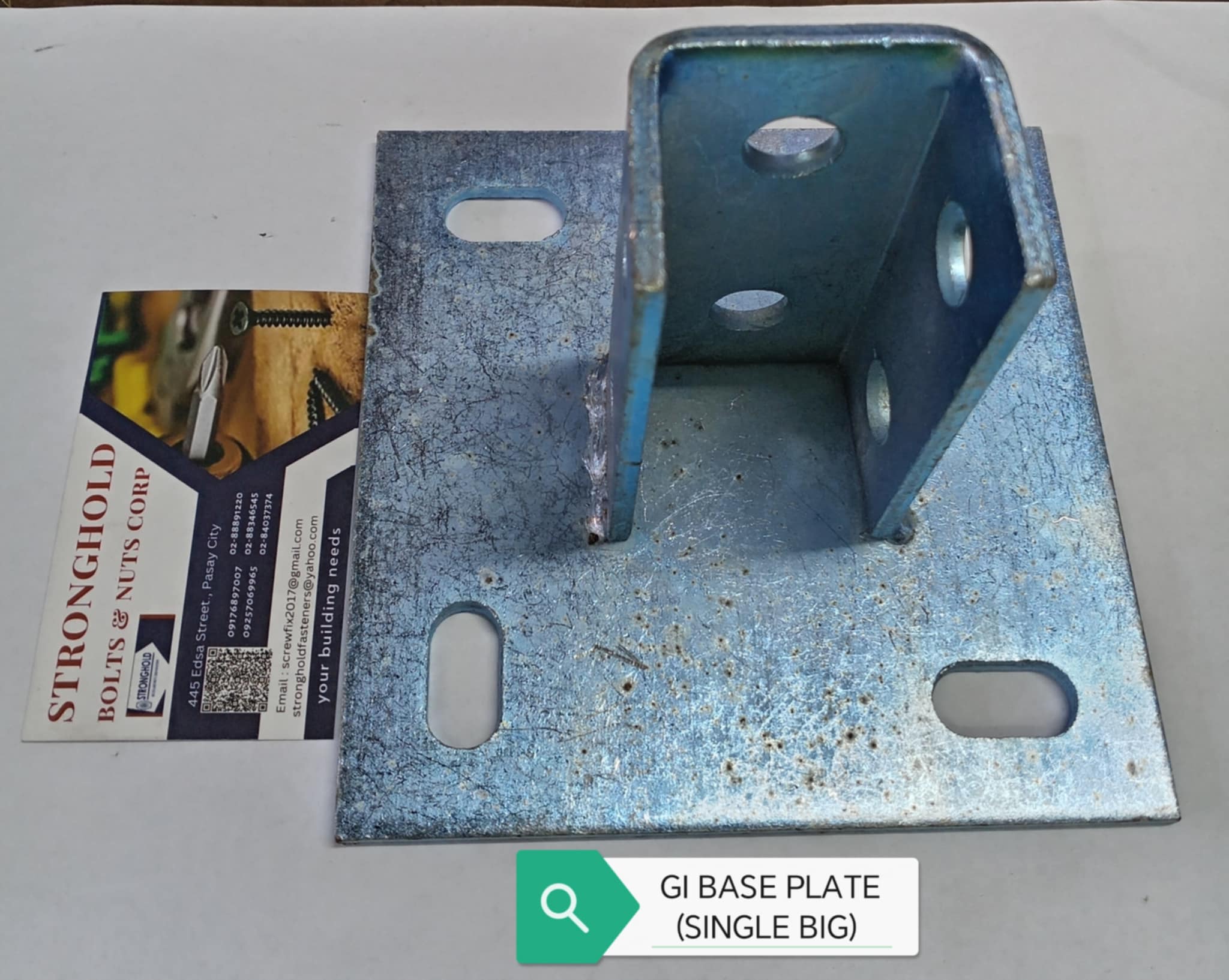 GALVANIZED BASE PLATE TWIN TYPE AND SINGLE BIG AND SMALL 1PC ONLY ...
