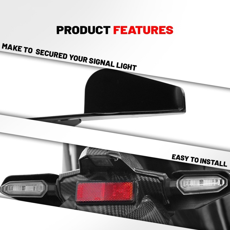 Oimiu Click Signal Light Protector Cover Accessories Stainless Powder ...