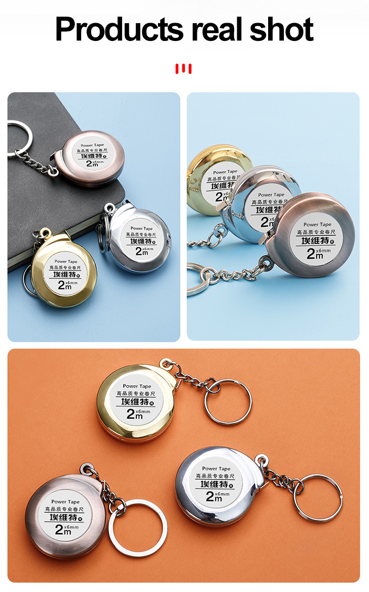 Hoba 2m Tape Measure Mini Keychain Measuring Tape Steel Measuring Tape ...