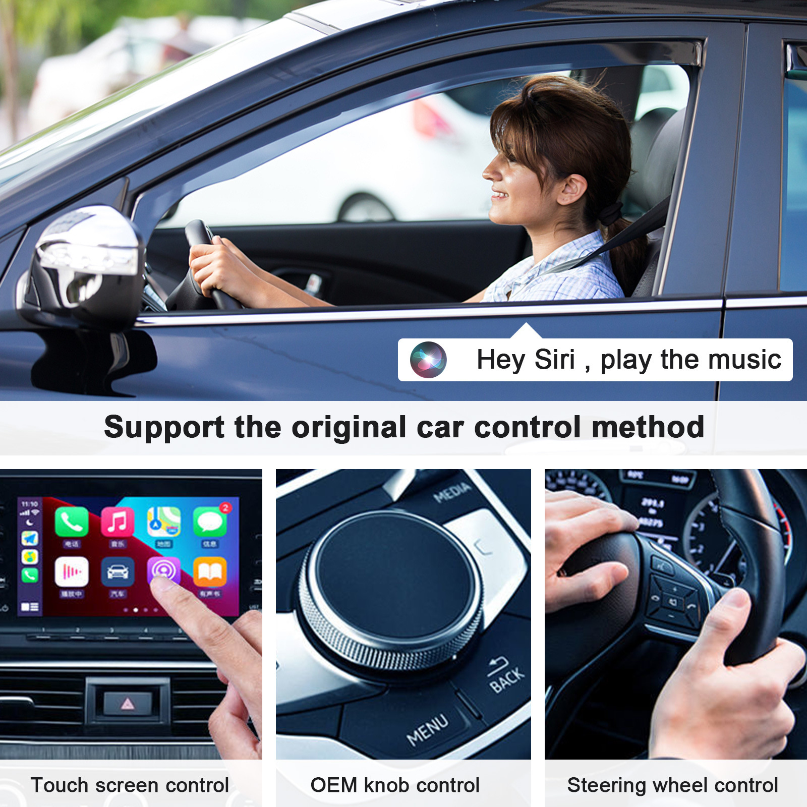 ANYTROX Wireless CarPlay + Video Adapter supports watching YouTube ...