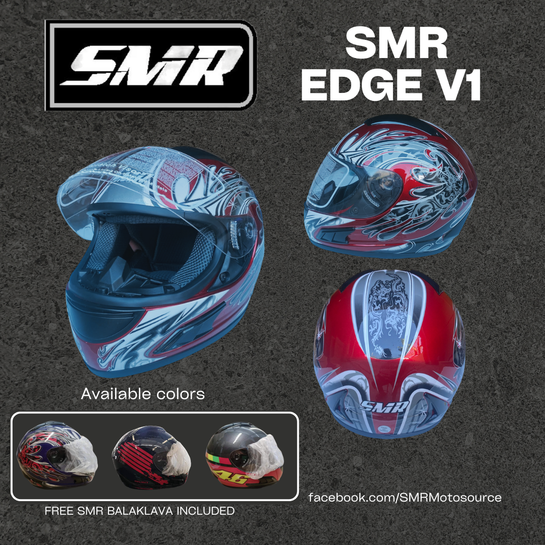 SMR Edge V1 Motorcycle Helmet – Full Face, DOT & ICC Approved, Single Visor, Street & Sport ...
