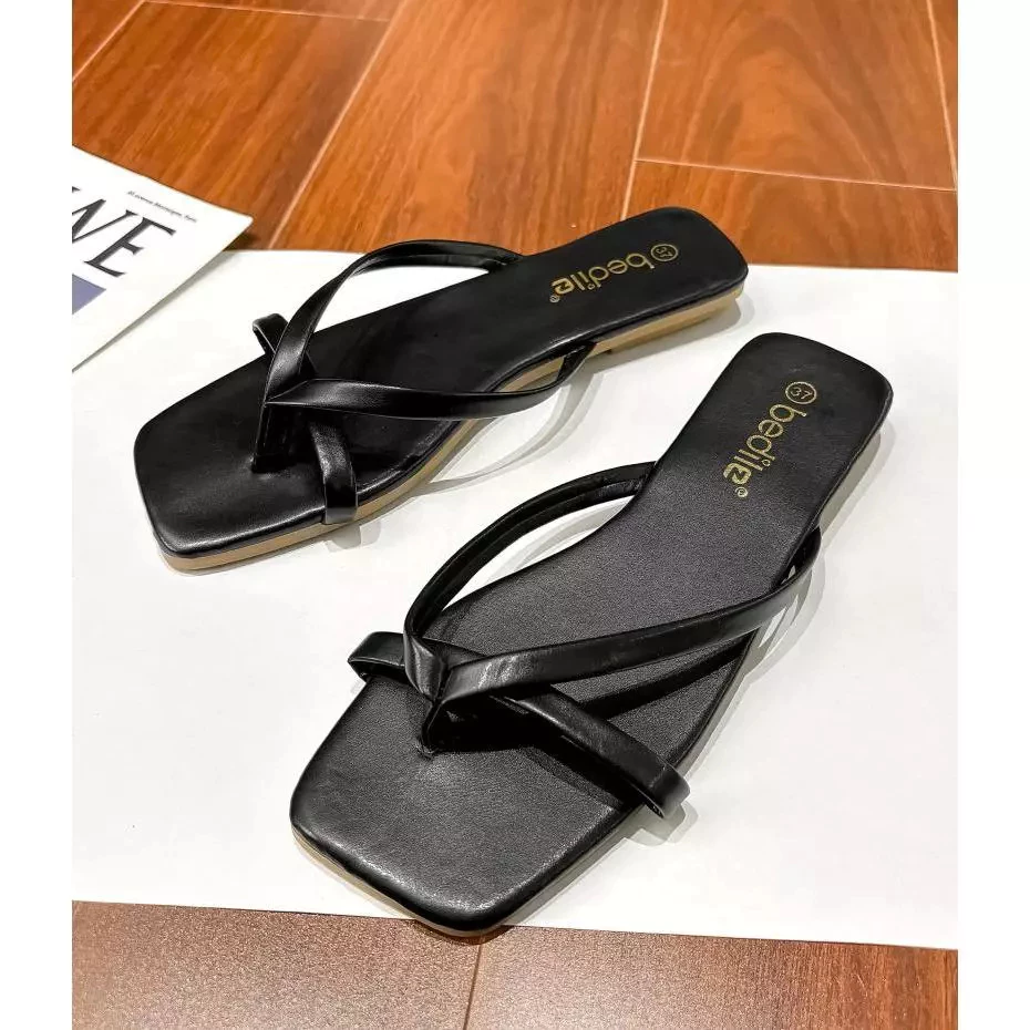 2025 New Women's Fashion Cross Strap Design Flat Bottom Flip Flops ...
