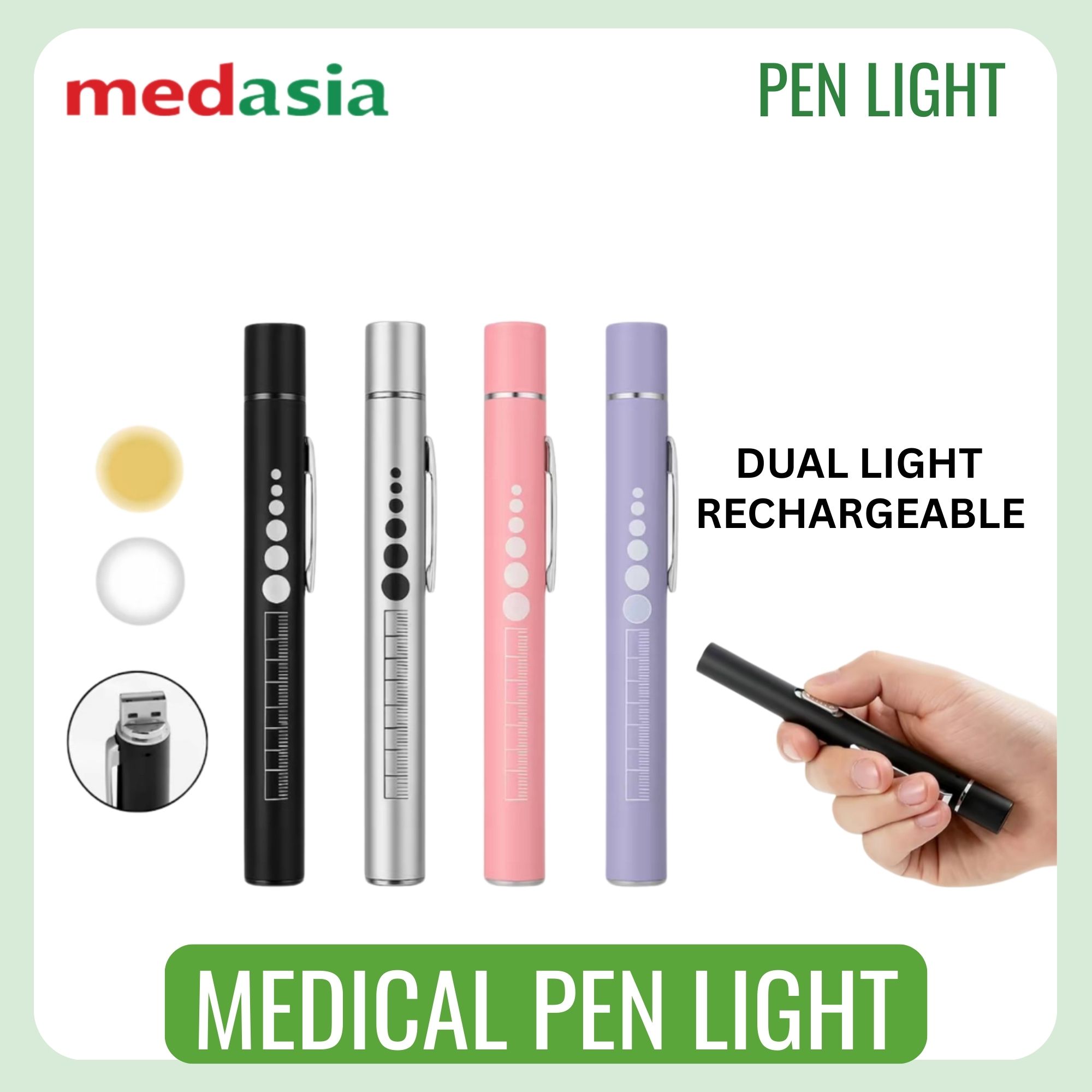 Surgitech Dual Light Rechargeable Medical Pen Light | Shopee Philippines