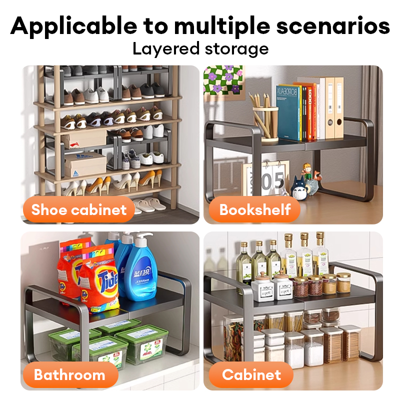 Adjustable Organizer Rack Desktop Storage Racks Printer rack Household ...