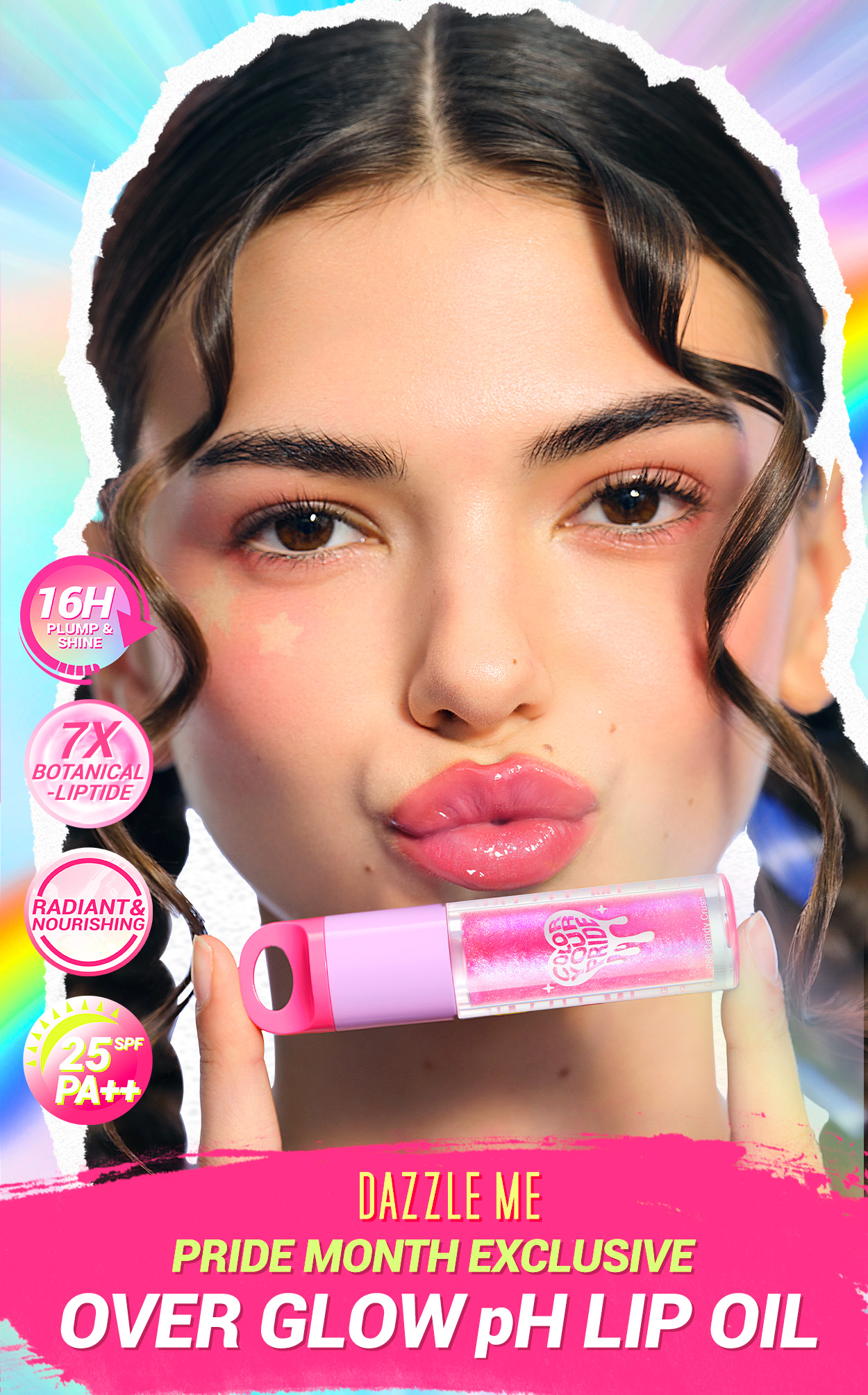 DAZZLE ME Over Glow pH Lip Oil - SPF25 PA++ 16H Plump Shine | Shopee Philippines