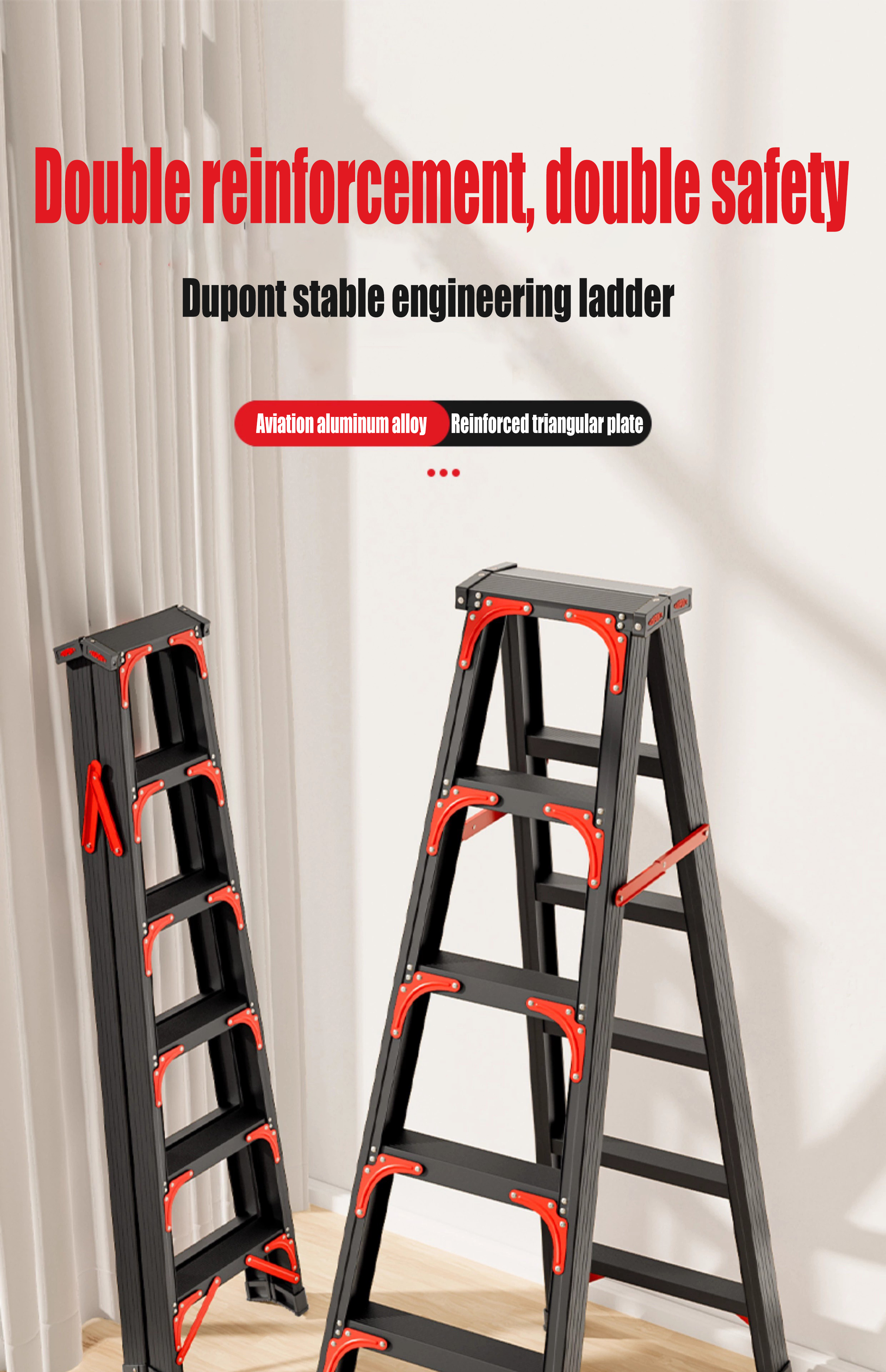 Ladder A-type ladder Aluminum ladder Heavy duty ladder Foldable ladder ...