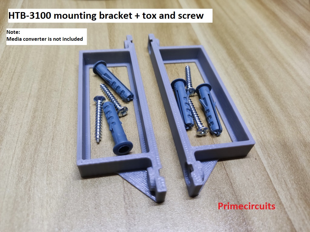 Media Converter Wall Mount for HTB-3100 HTB3100 network media converter ...