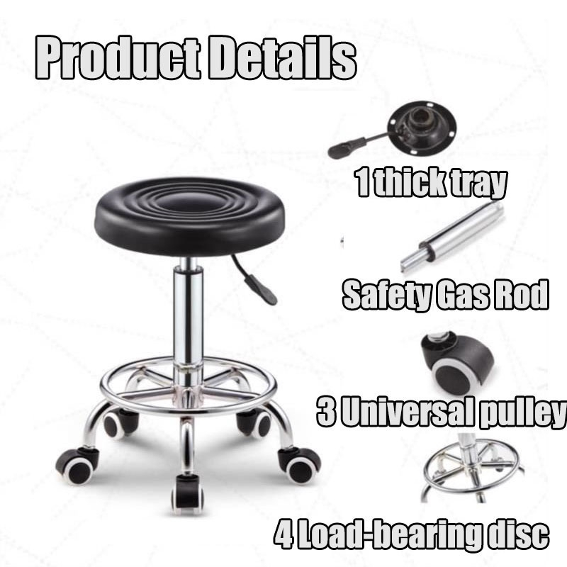Salon Stool Adjustable bar chair stool high Round Bar Stool with ...