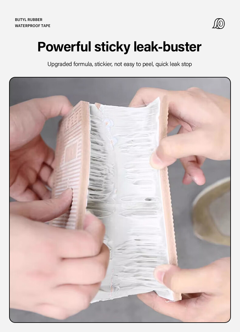 Butyl Waterproof Tape For Roof Leaks Sink Pipes Pools Sealant Wall ...