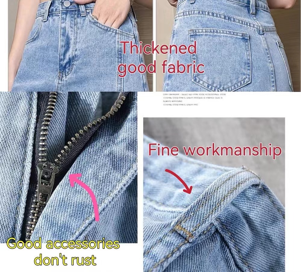 High Waist Skirts for woman Denim Long Palda for women Plus Size ...