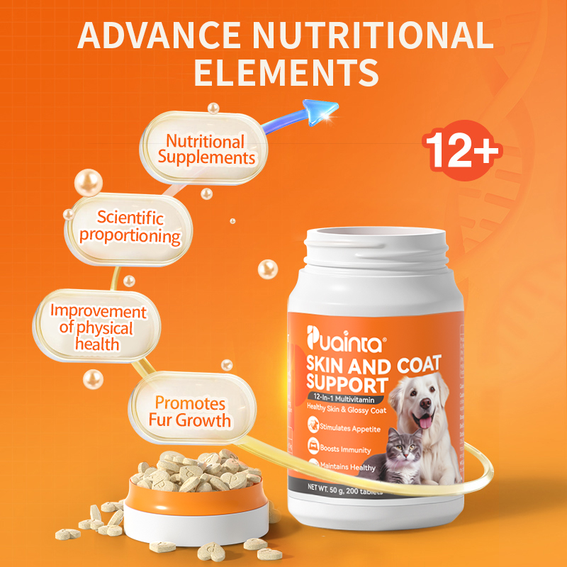PUAINTA Multivitamins for Dogs and Cat vitamin for Weight and Hair Hair ...