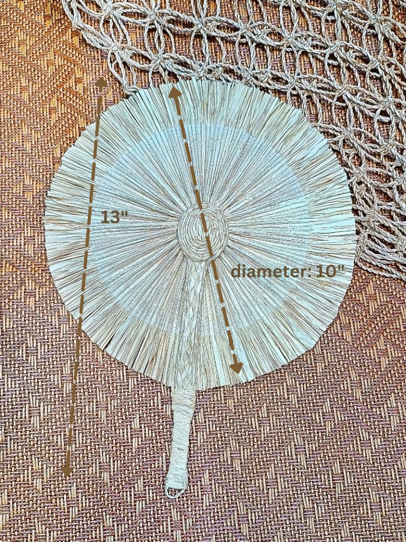 Raffia native fan abaniko pamaypay Filipino souvenir locally made ...