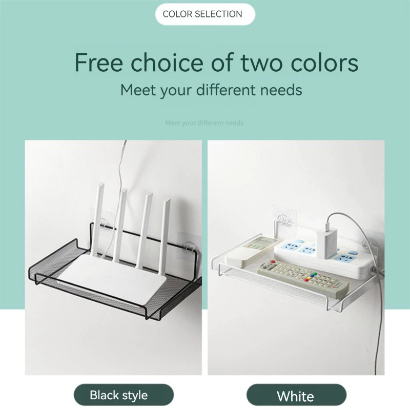 Wall Mounted WiFi Router Shelf TV Set-Top Storage Box Waterproof ...