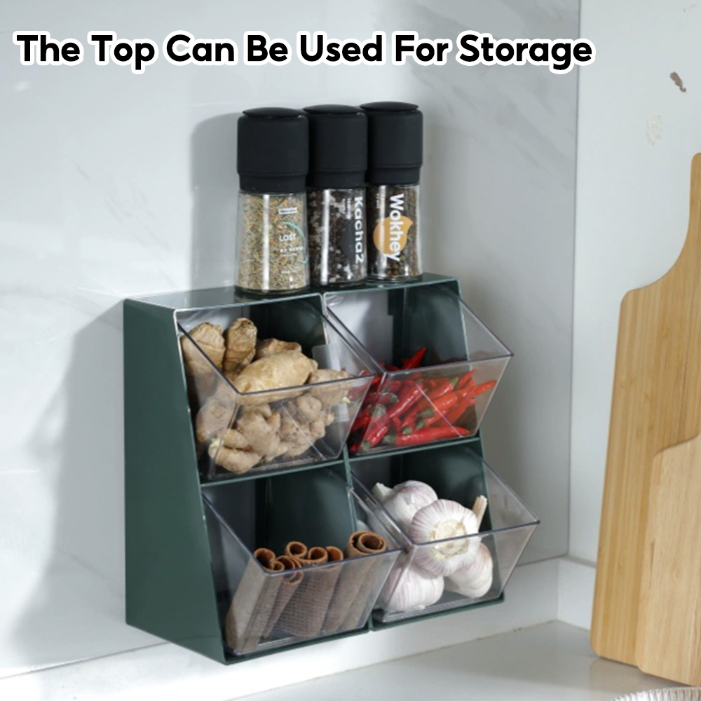 ALICE Onion And Garlic Organizer Rack Kitchen Vegetable Fruit Rack ...