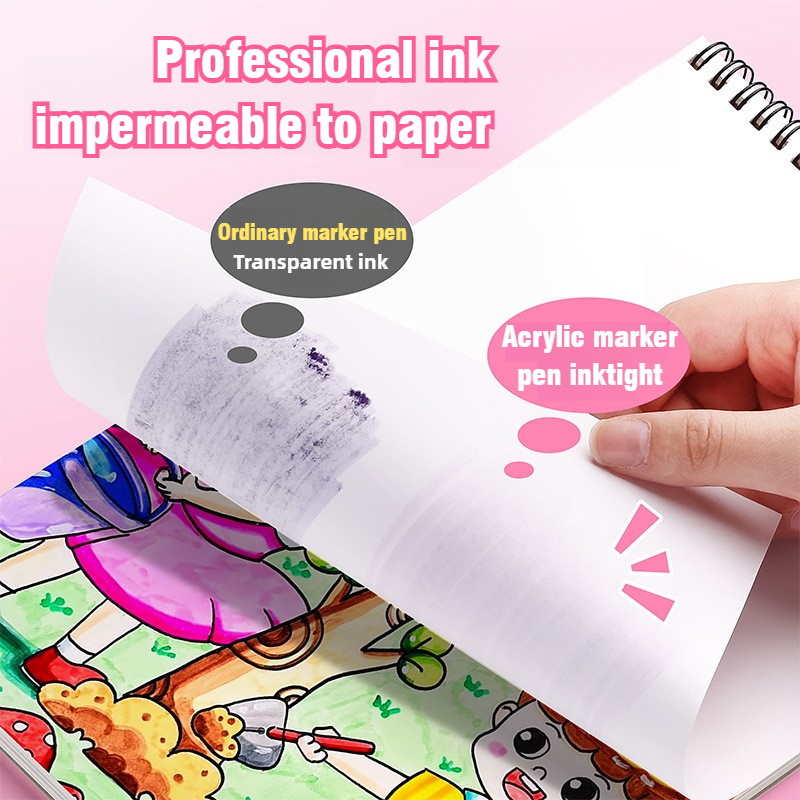 36/48/60 Colors Acrylic Marker Pen Aqueous Paint Marker For Kids DIY ...