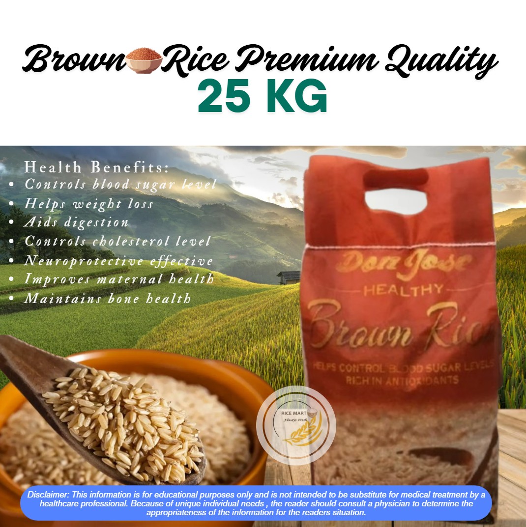 Brown Rice Premium Quality 25 kg | Shopee Philippines
