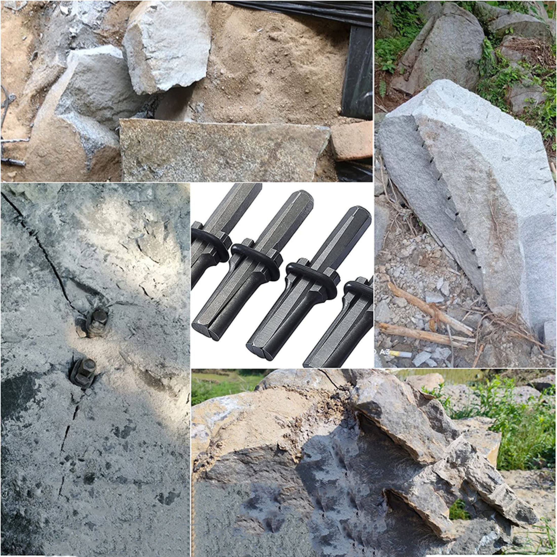 Stone Splitter 16/18/23mm Concrete Rock Stone Splitter Tools Plug ...