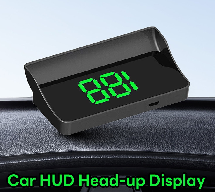 HUD Car Smart Head-up Display 360° Holographic Images Speed Display Car ...