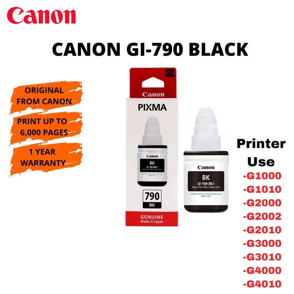 Canon Pixma Ink Refill (with box) GI-790 Refill ink Compatible For ...