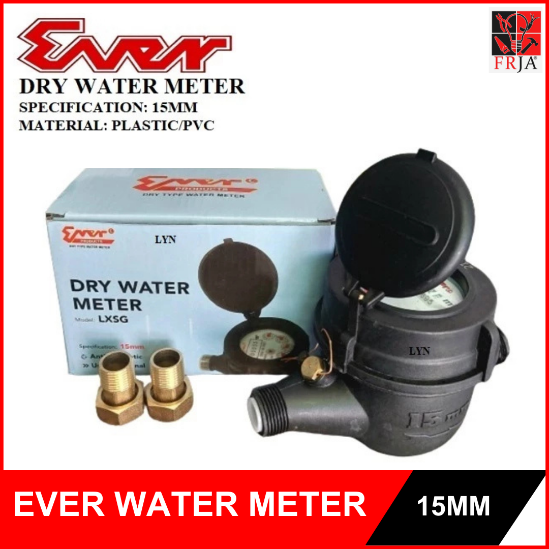EVER WATER METER PVC/BRASS ORIGINAL | Shopee Philippines