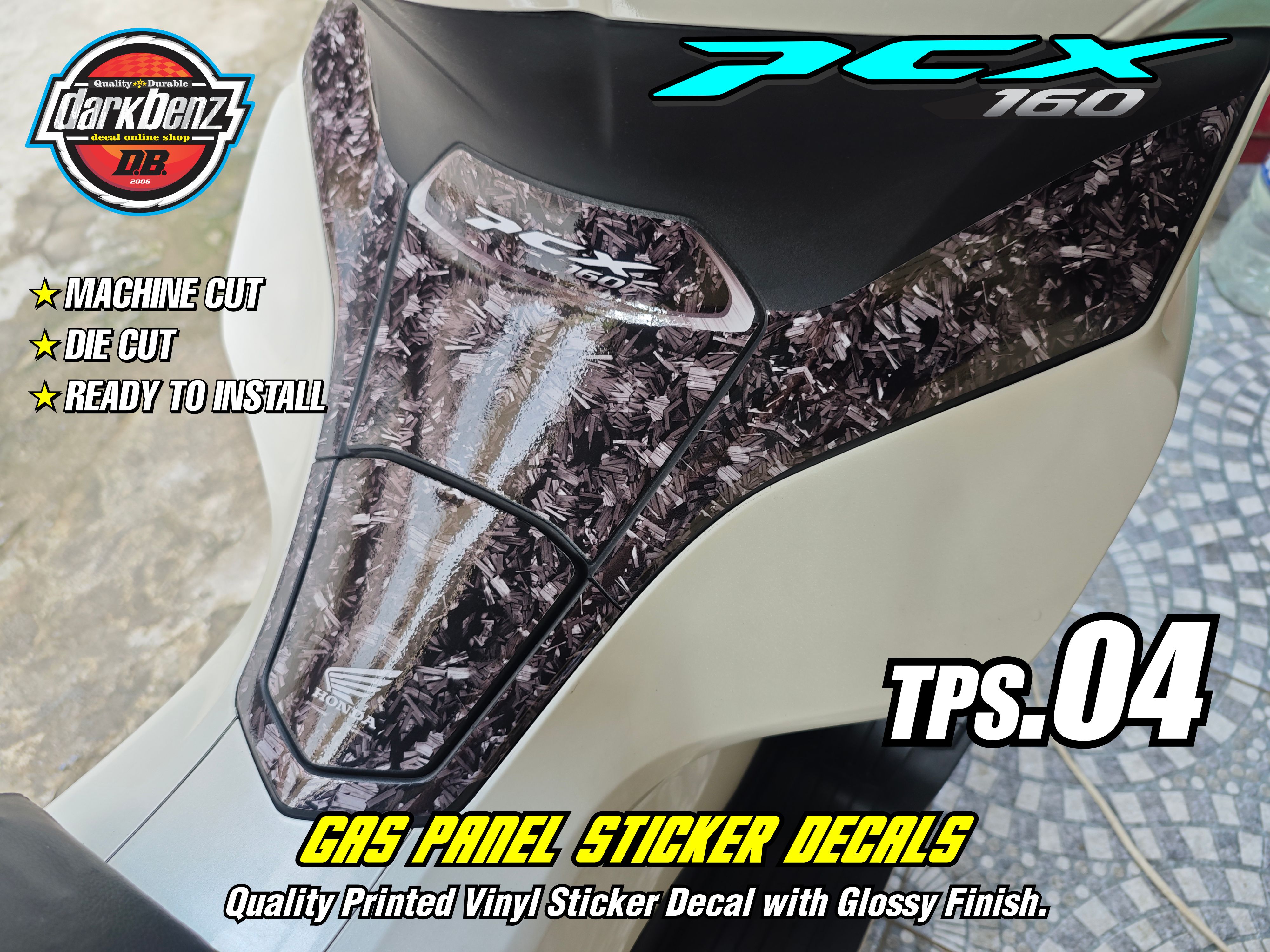 Honda PCX 160 New Gas Panel Concept Quality Printed Sticker Decals ...
