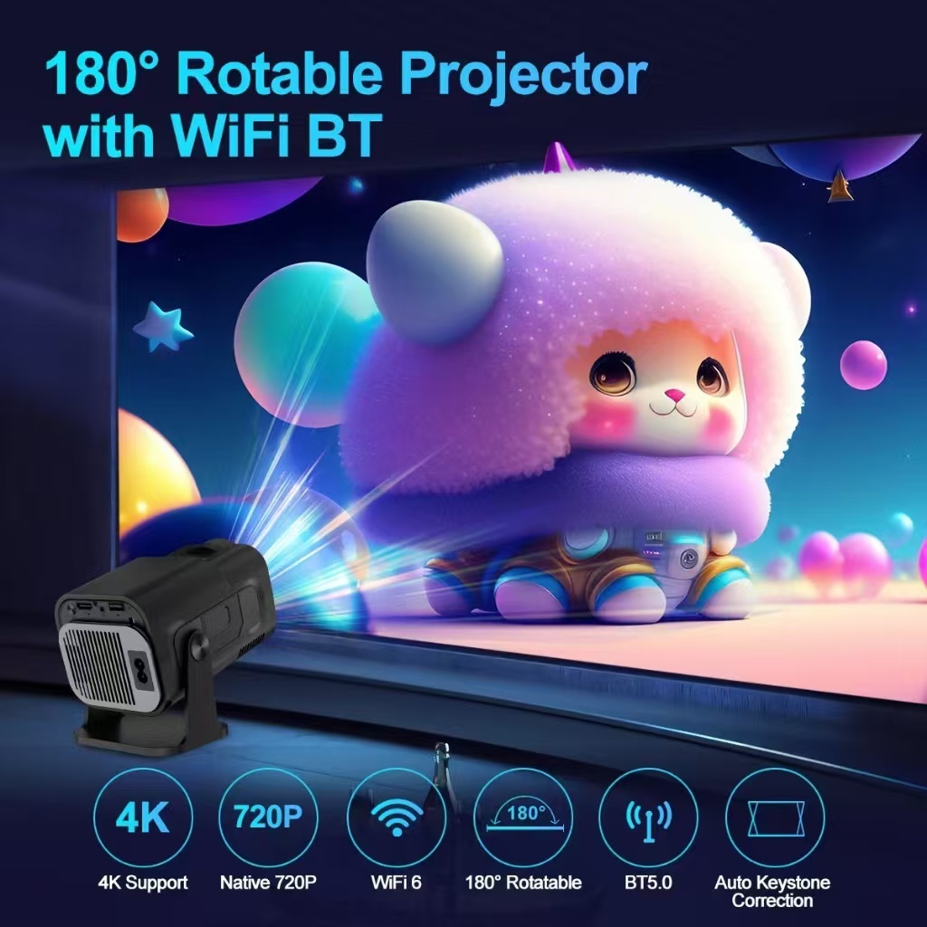 Monoz HY320 1080P Smart Projector | Android 11 | 300 ANSI | WiFi 6 ...
