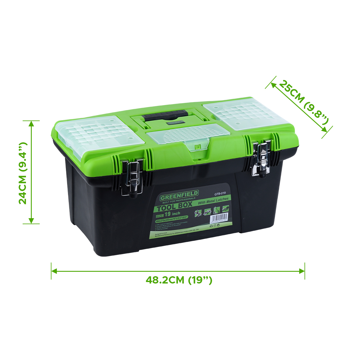 Greenfield Tool Box 19" With Metal Latch - Tool Storage | Shopee ...