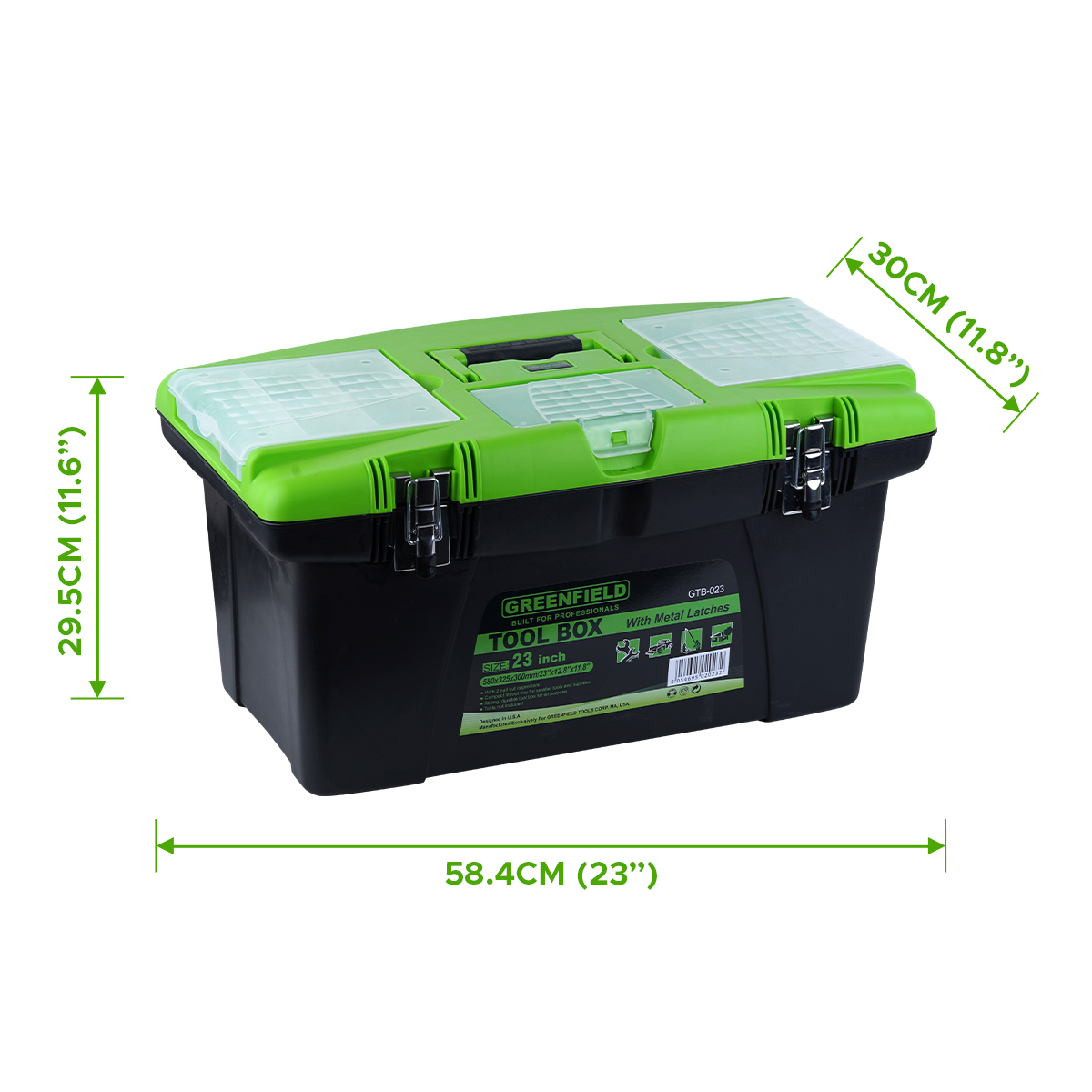 Greenfield Tool Box 23" With Metal Latch - Tool Storage | Shopee ...