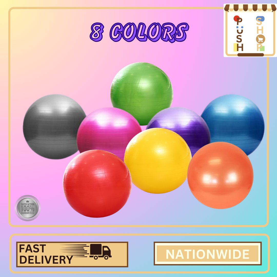 45/55/65/75/85/95 cm Yoga Ball for Exercise w/ Free Pump Fitness ...