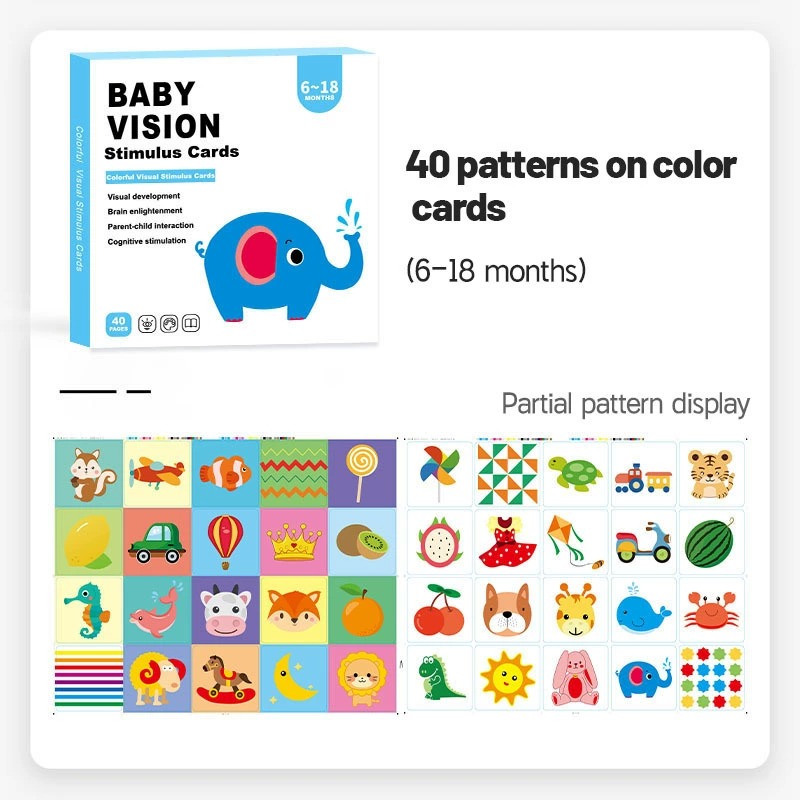 Baby Visual Stimulation Cards for Infants:Ages 0-36 Months Black White ...