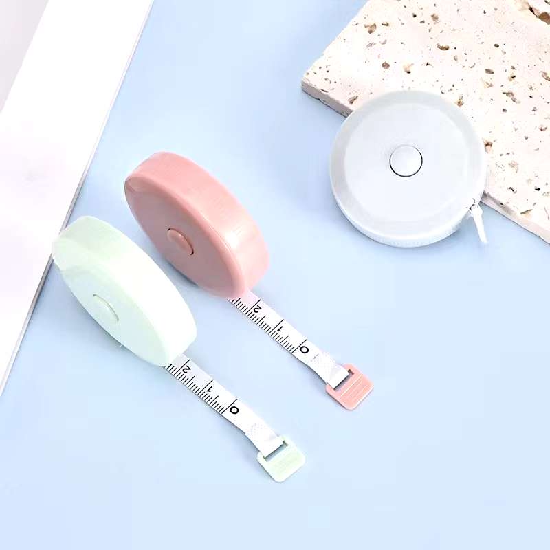 1.5m Round Soft Tape Measure Clothes Measuring Retractable Push Button ...
